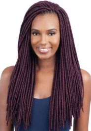 2X Medium Faux Locs 18" Glance Crochet Braid By Model Model