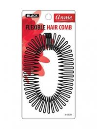Annie Black Flexible Hair Comb #3200 1Dzn