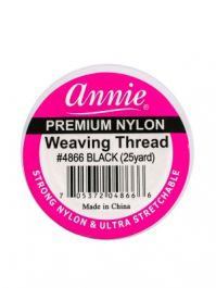 Annie Nylon Weaving Thread Black #4866 1Dzn