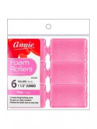 Annie Pink Jumbo Foam Roller #1055 6Pcs