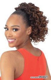 Apple Blossom Gardenia Drawstring Ponytail Model Model