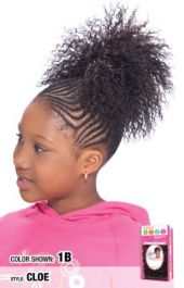 Chloe Kids Drawstring Ponytail Glance Model Model