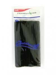 Eden #9502 9 Barber 12 Pcs Black Comb Dz