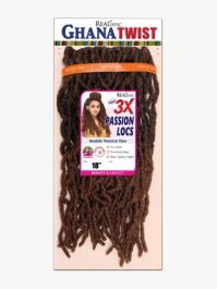 Beauty Element Realistic Ghana Twist 3X Passion Locs 18" Crochet Braid