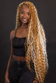 Italian Bulk 24'' Gardenia Braiding Hair Model Model