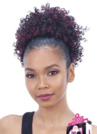 Jazz Pom Pom Drawstring Ponytail Model Model