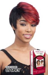 Lennon Synthetic Hair Premium Full Wig - model Model