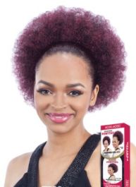 Marimba Girl Medium Drawstring Ponytail Glance Model Model