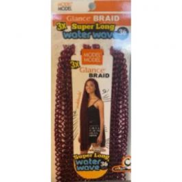 3X Super Long Water Wave 36" Glance Braiding Hair By Model Model