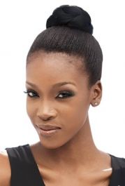 Raspberry M Synthetic Hair Bun Glance Model Model