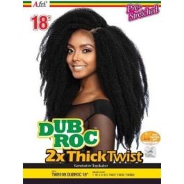 TWB108 - Dubroc 2X Thick Twist 18" Afri Naptural Crochet Braid Mane Concept